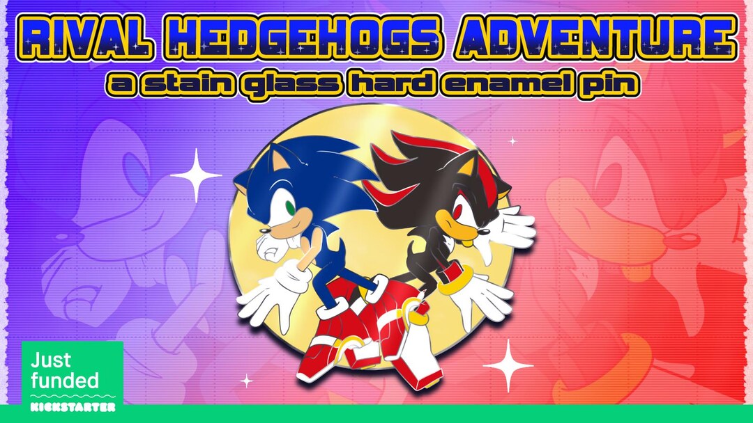 PREORDER || Rival Hedgehogs Adventure Enamel Pin || Sonic and Shadow ...