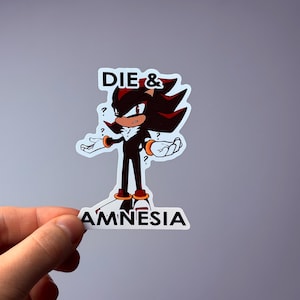 Sonic and Shadow Live & Learn/ Die + Amnesia Meme Stickers - Etsy
