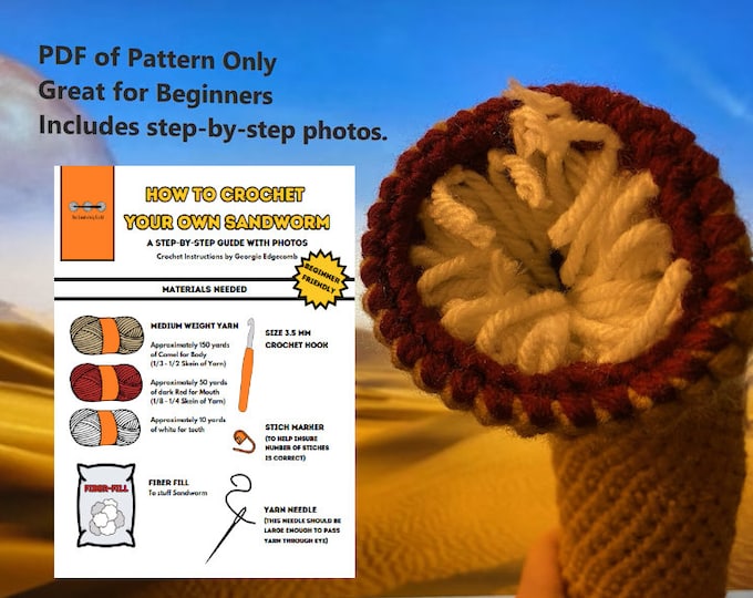 PDF of Modern Mini Dune Sandworm Instructions - Etsy