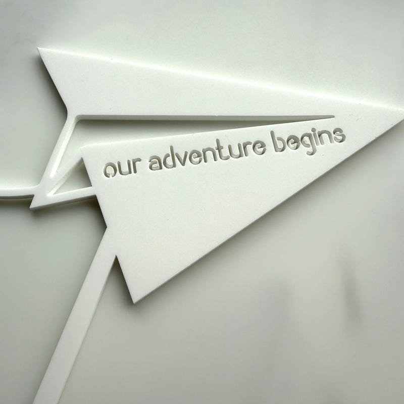 Acrylic Paper Plane - Etsy UK