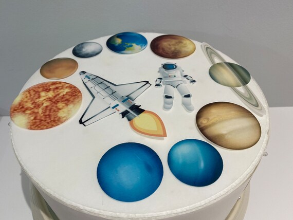 Edible Space Theme Wafer Topper Edible Cake / Cupcake - Etsy