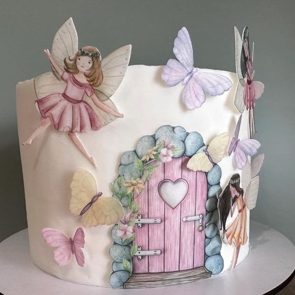 Wafer Paper Fairy Topper - Etsy