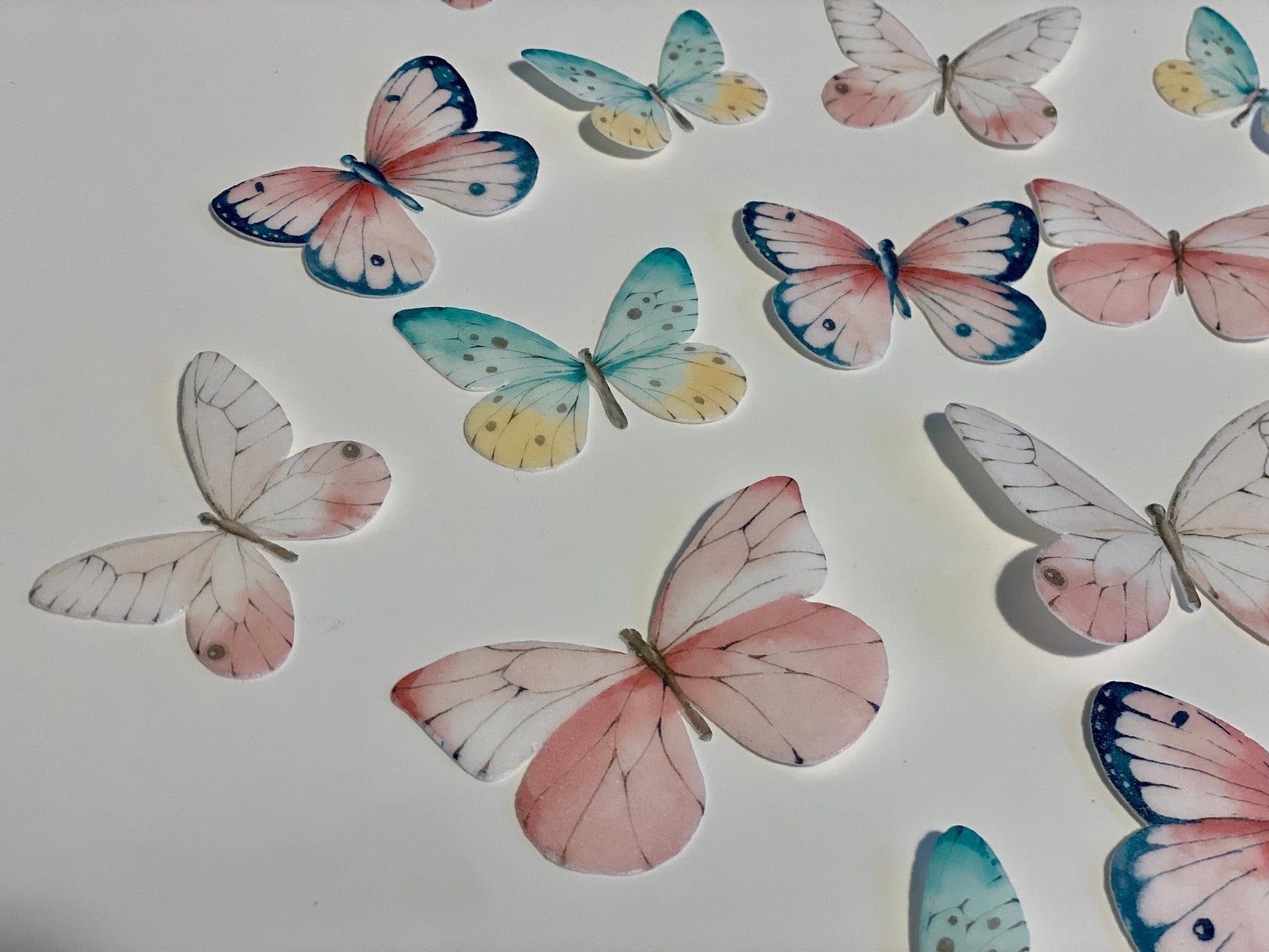 Pre-cut Wafer Waterclour Butterflies 12/18/24 Butterflies - Etsy