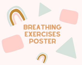 Breathing Exercises Poster - Etsy UK