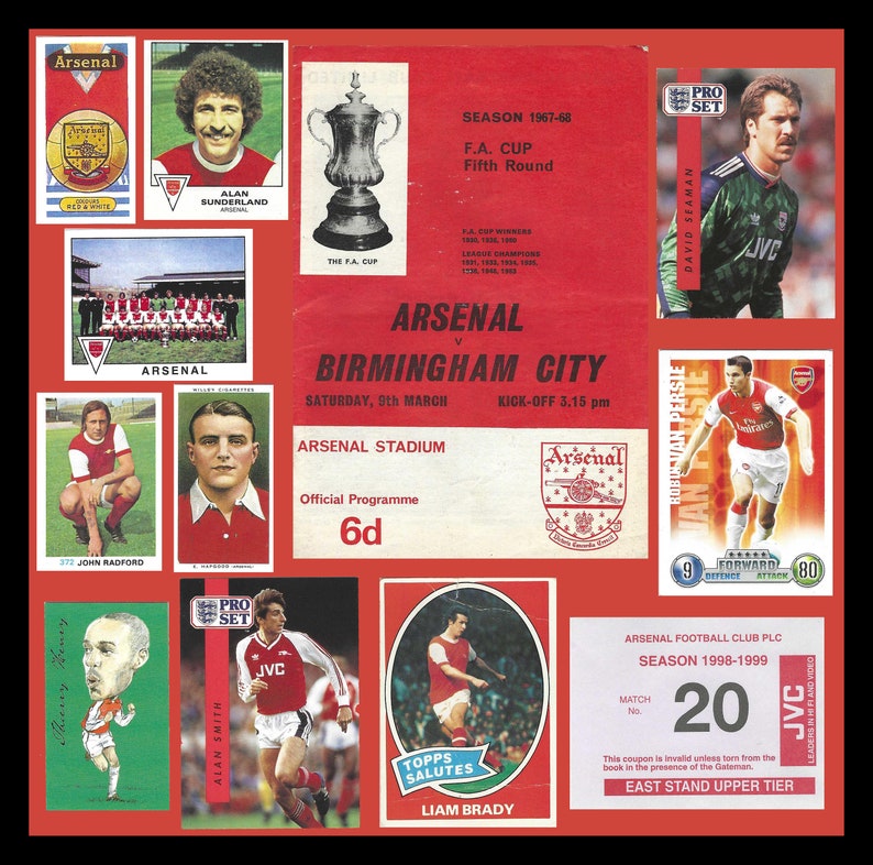 Football Memorabilia Framed Arsenal - Etsy UK