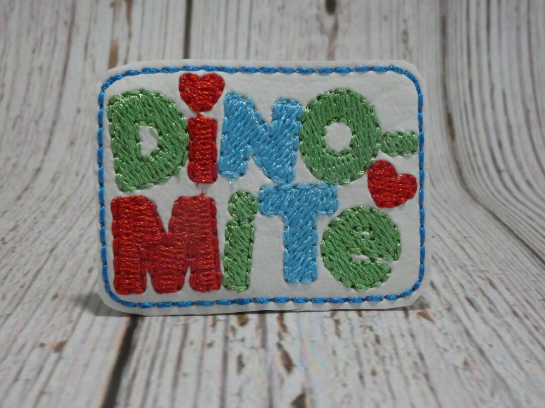 Dino Mite Badge Topper, Dynamite Badge Bling, Dinosaur Love Badge Buddy ...