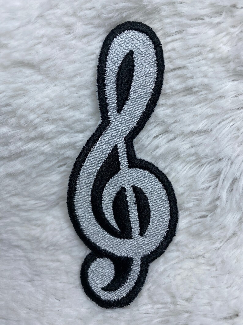 Treble Clef Patch, Music Lovers Patch, Iron on Applique, Music Note ...