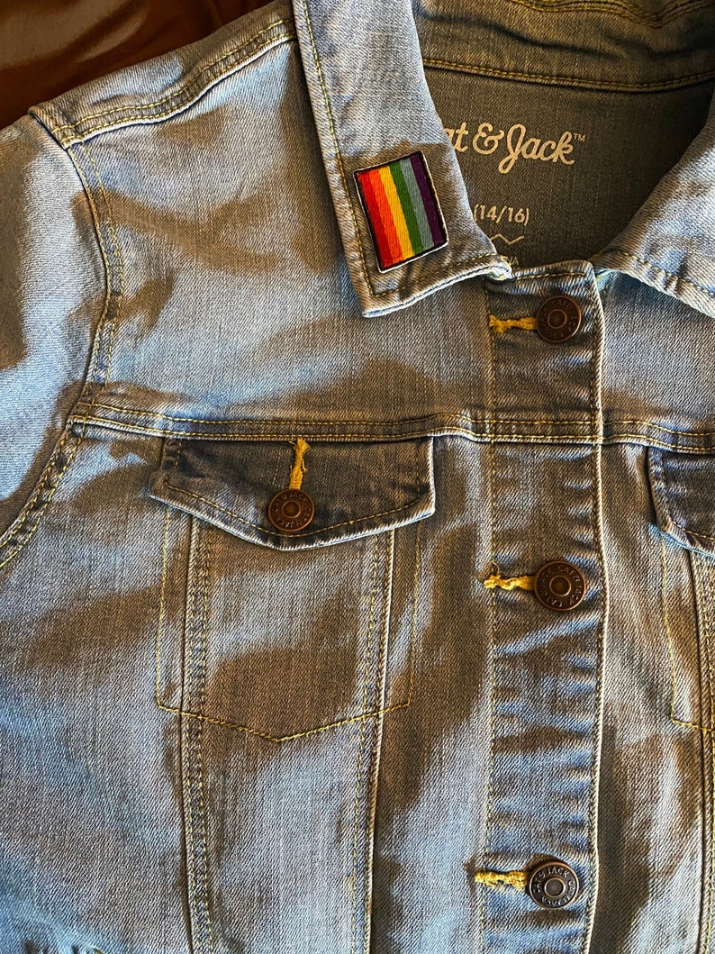 Sew on Rainbow Patch Gay Pride Flag Patch LGBTQ Rainbow - Etsy