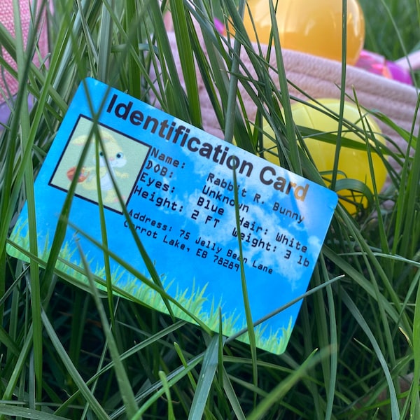 Identification Card - Etsy