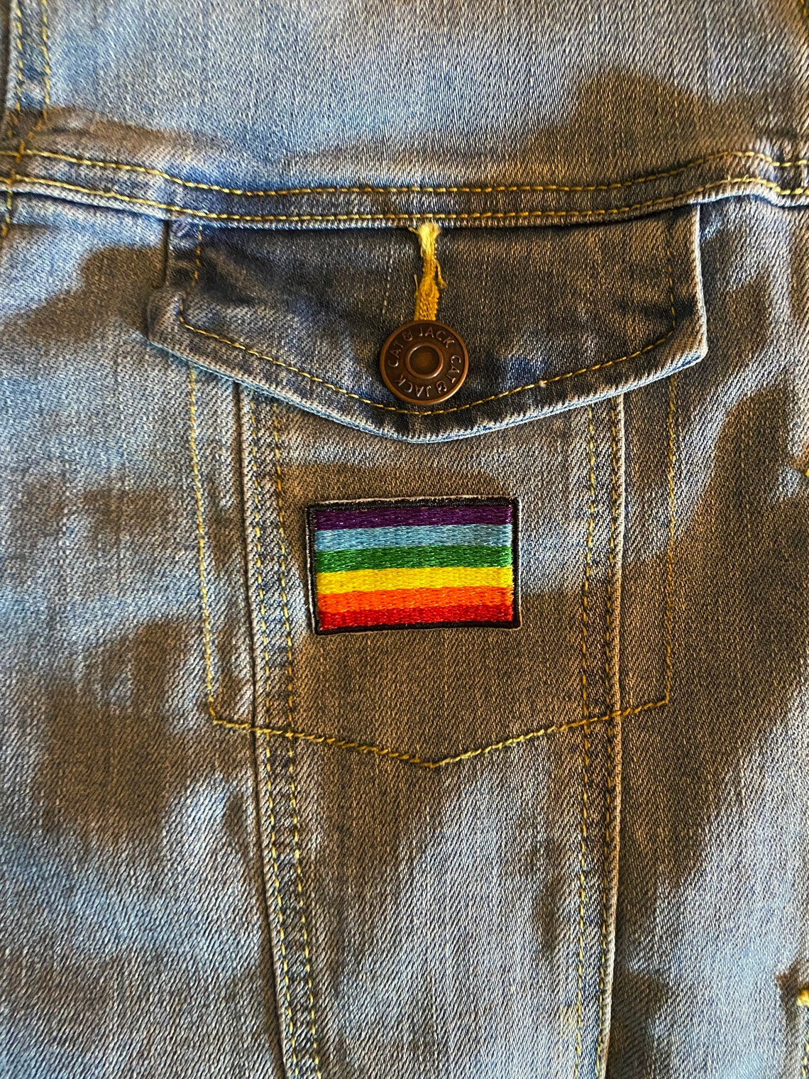 Sew on Rainbow Patch Gay Pride Flag Patch LGBTQ Rainbow - Etsy