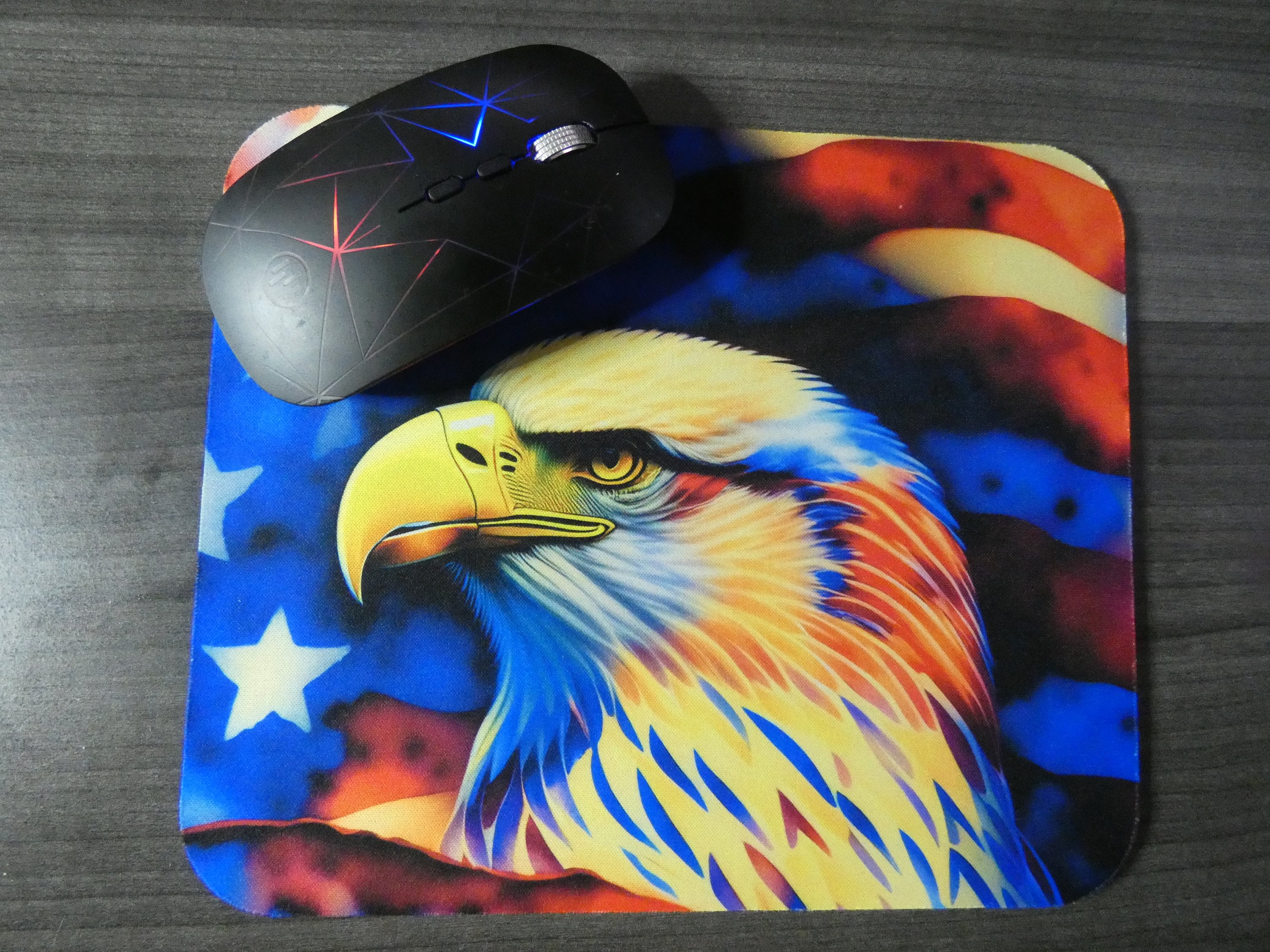 Bald Eagle Mouse Pad, American Flag Design, Patriotic Accessory - Etsy