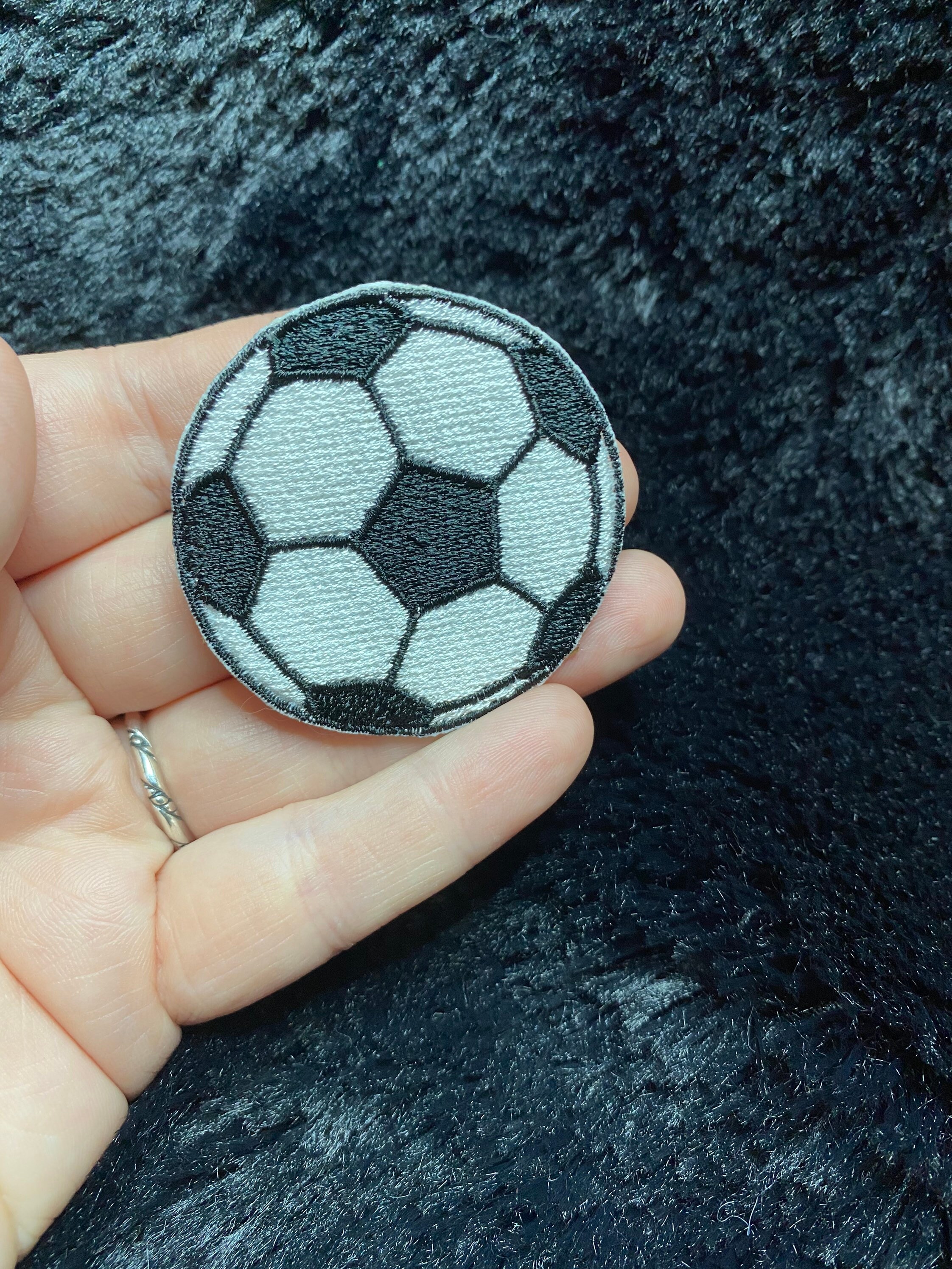 Sew on Soccer Ball, Iron on Soccer Patch, Embroidered Patch, Gift for ...
