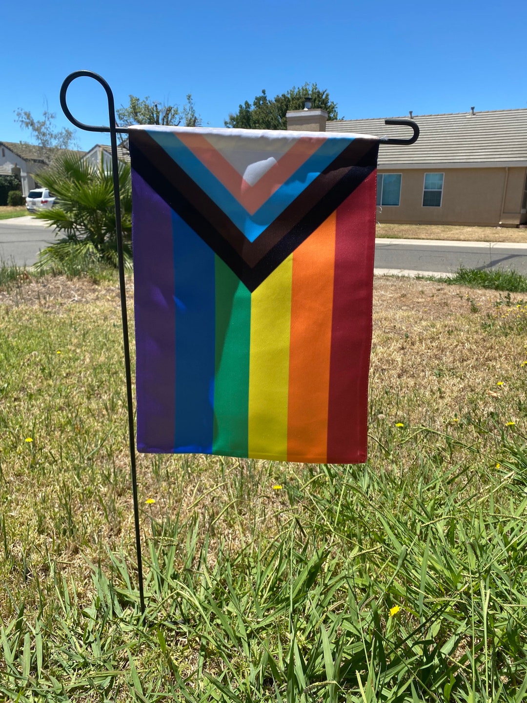 Bandera De Jardín Lgbtqia Orgullo Gay Aliado Lgbt Letrero De Patio