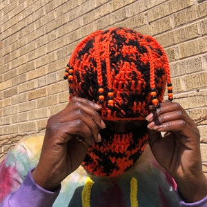 Ski Mask W/dreads 2 - Etsy