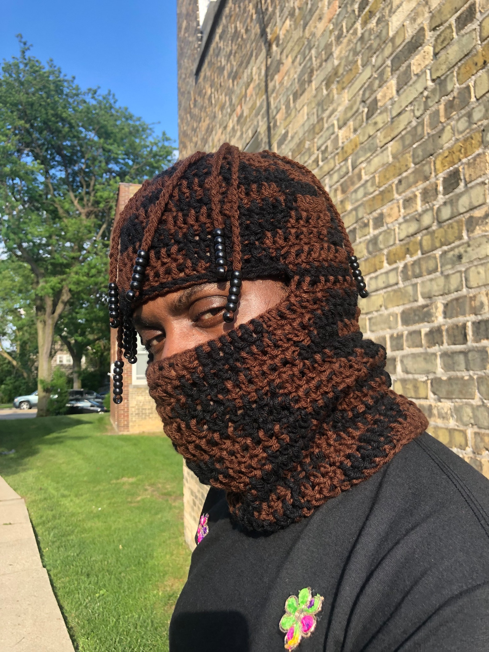 Ski Mask W/dreads 2 - Etsy
