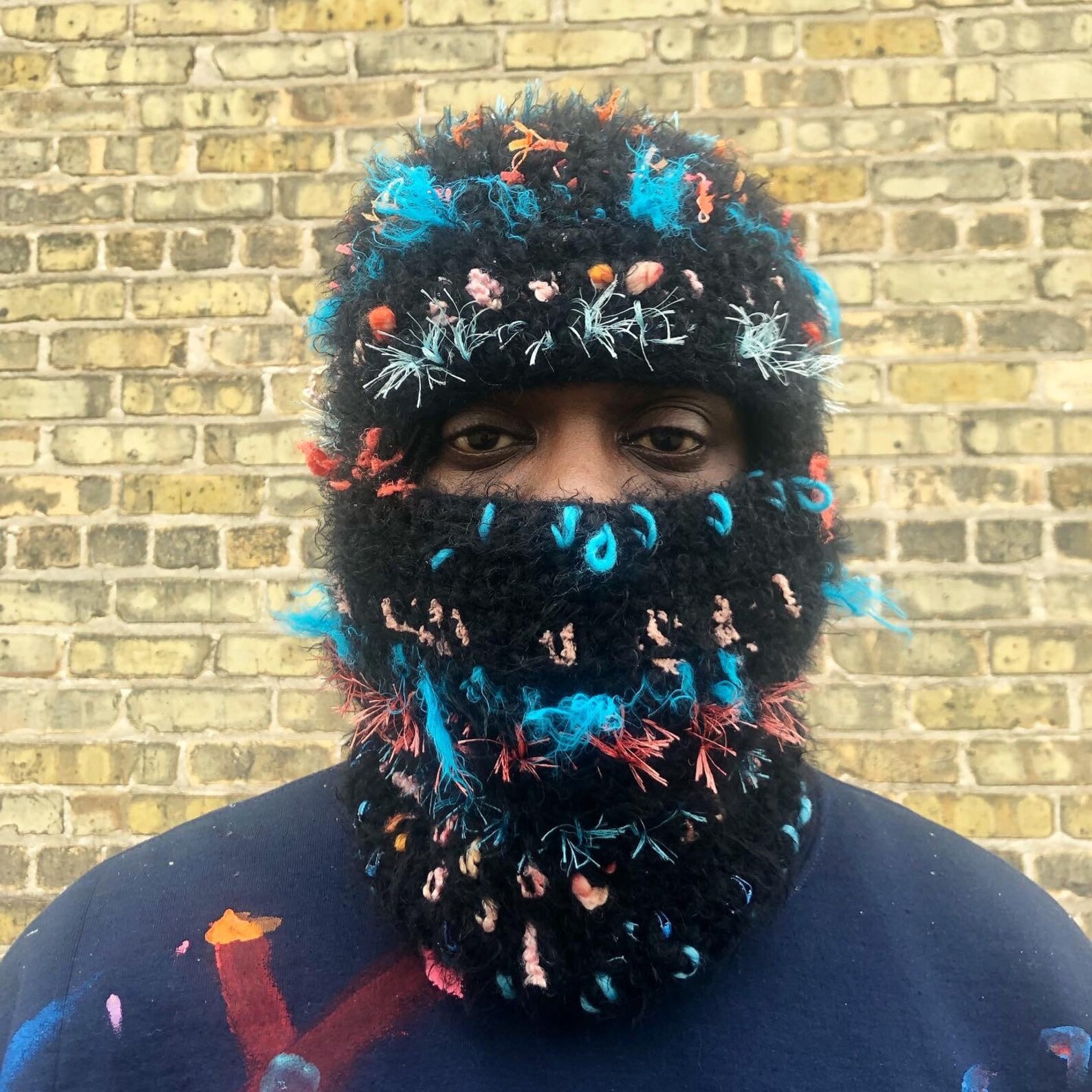 CUSTOM Distressed Fuzzy Ski Mask - Etsy