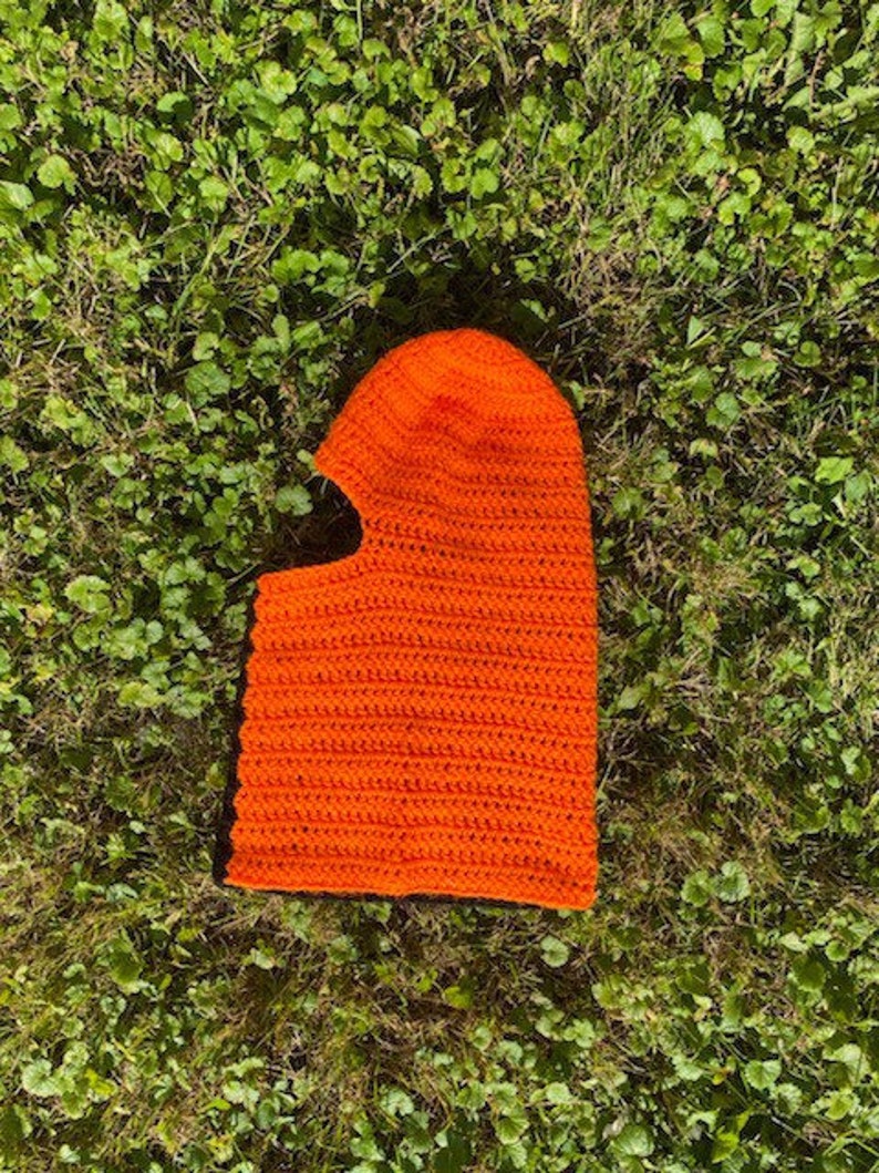 Black/orange Split Mask - Etsy