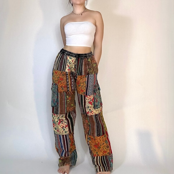 Patchwork Pants - Etsy
