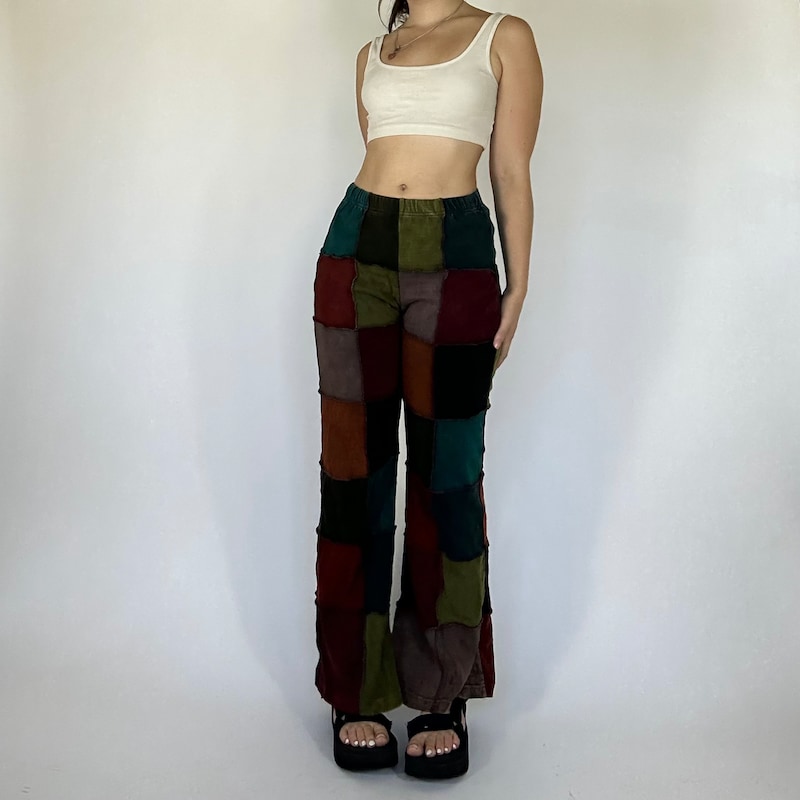 Patchwork Pants - Etsy