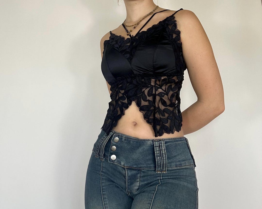 Denise Top, Lacey Backless Crop Top - Etsy
