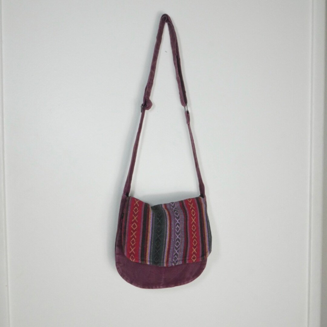 Calypso Shoulder Bag Red Boho Shoulder Bag Patchwork - Etsy
