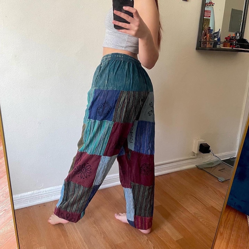 Patchwork Pants - Etsy