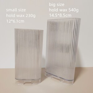 Ribbed Triangle Taper Candle Mold for Making Striped Column Soy Wax ...
