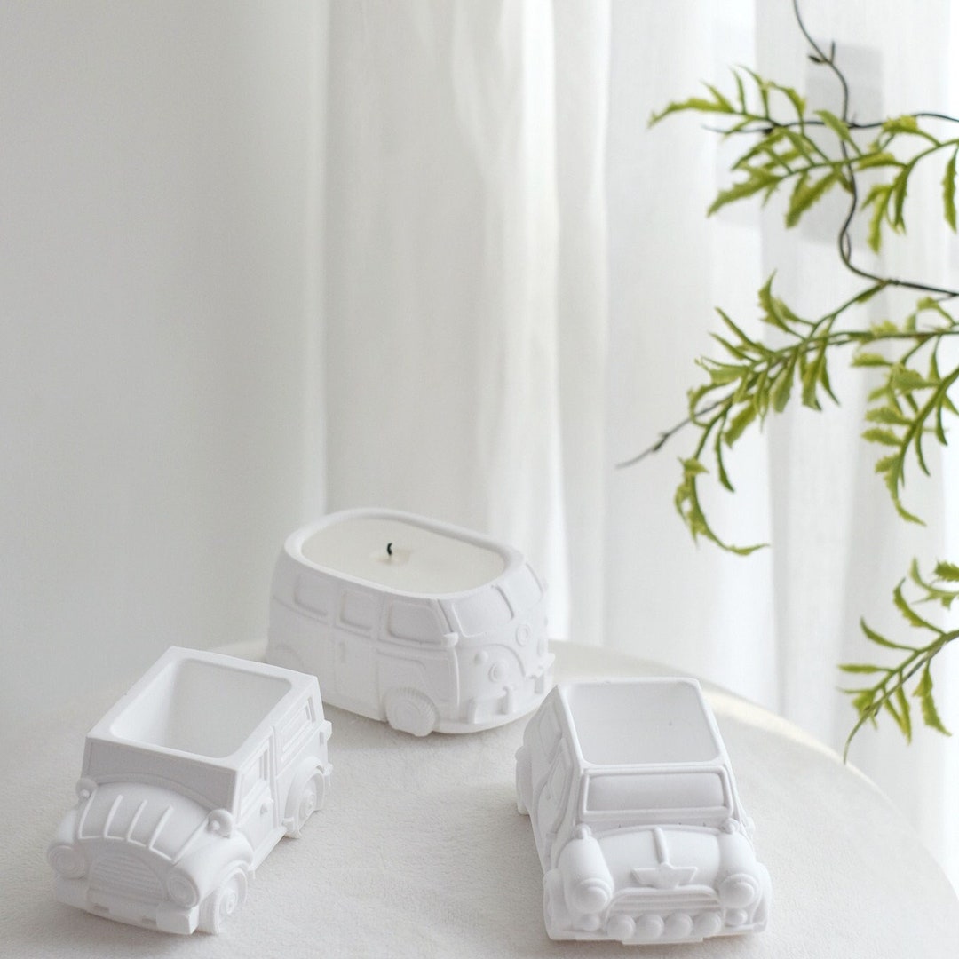 Silicone Raysin Mold Kombi Camper Van Bus Candle Stick Jar,car Planter ...