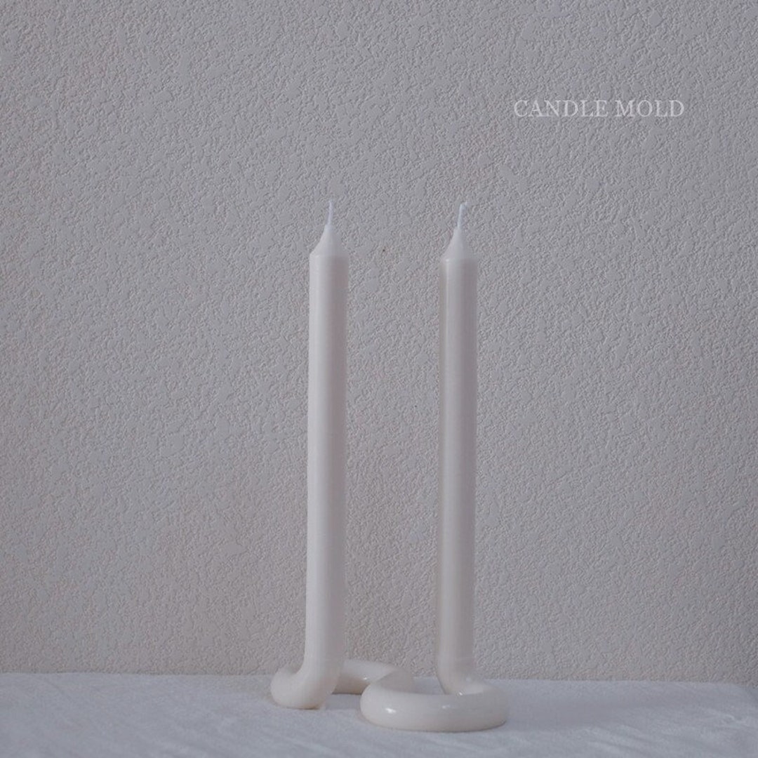 S Shape Double Twisted Soy Wax Mould,unique Taper Candle Mold for ...