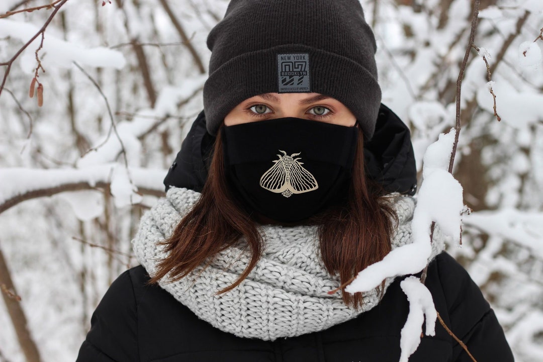 Simple Moth Face Mask, Super SOFT Comfort Luxury Cotton, Breathing ...