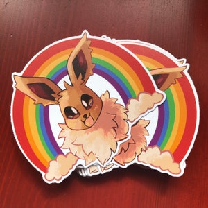 LGBT Eeveelution Pride Vinyl Stickers - Etsy