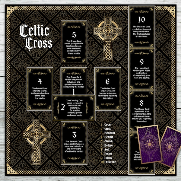 Celtic Spread Tarot Mat - Etsy