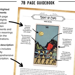 Tarot Card Symbolism 78 Page Cheat Sheets. Learn the Hidden Meanings ...