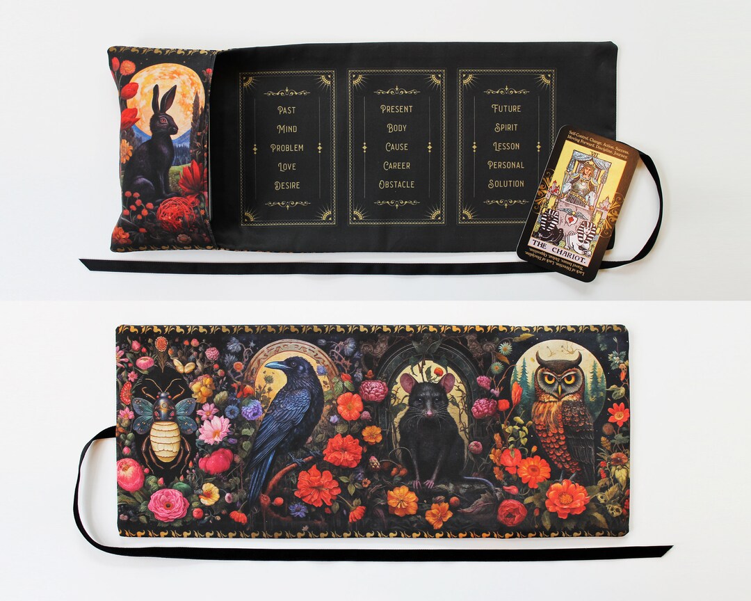 Tarot Card Wrap, Tarot Storage Pouch Holder Case, Witch Wiccan Supplies ...