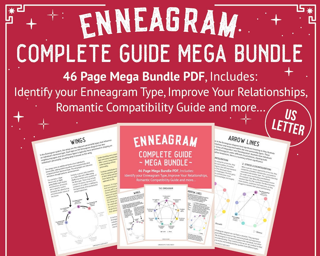 Enneagram 46 Page Mega Bundle, Workbook, Identify Your Number Type, Improve Relationships ...