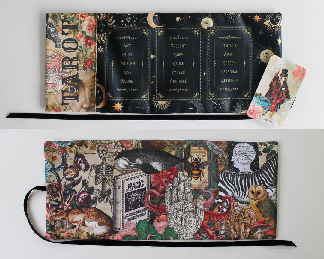 Tarot Card Wrap, Tarot Storage Pouch Holder Case, Witch Wiccan Supplies ...