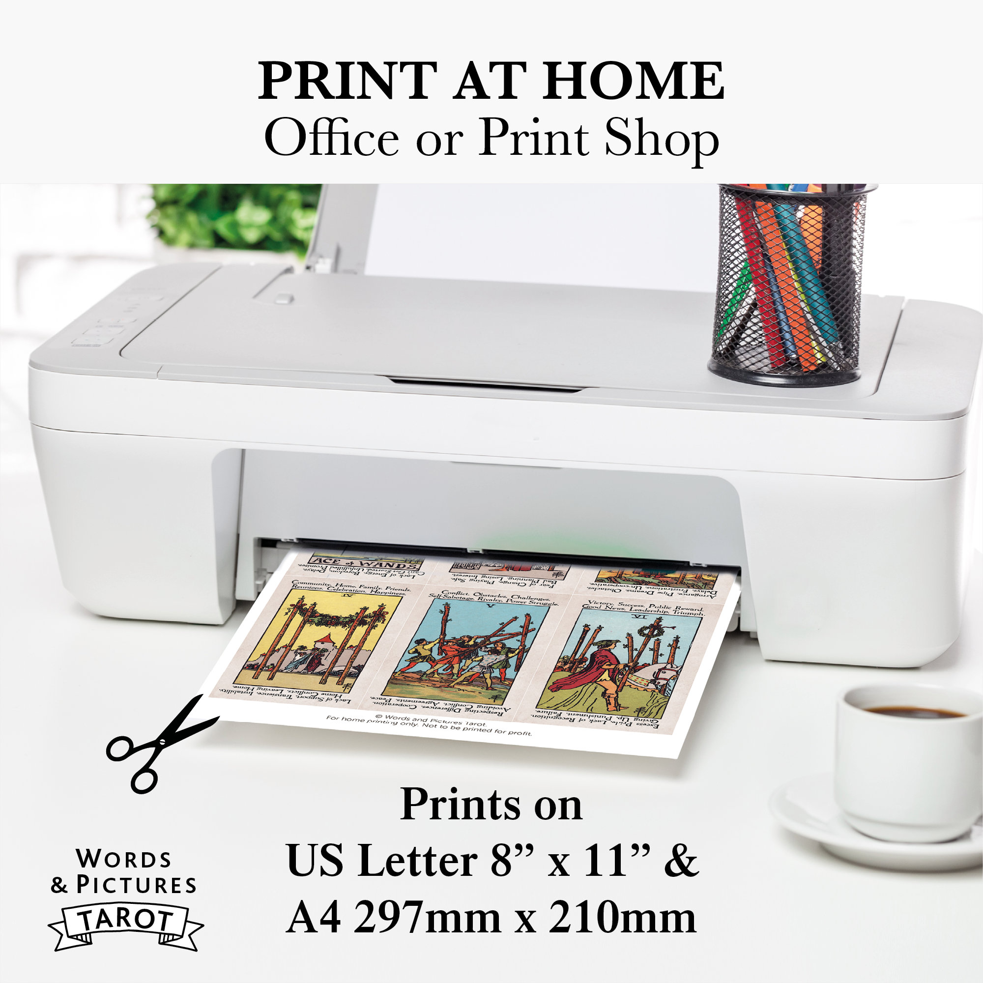 Printable Tarot Cards With Key Words Tarot Deck Learn | Etsy UK