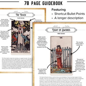 Tarot Card Symbolism 78 Page Cheat Sheets. Learn the Hidden Meanings ...