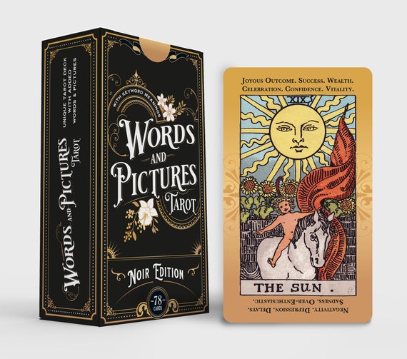 Tarot Cards With Added Key Word Meanings. 'words and - Etsy