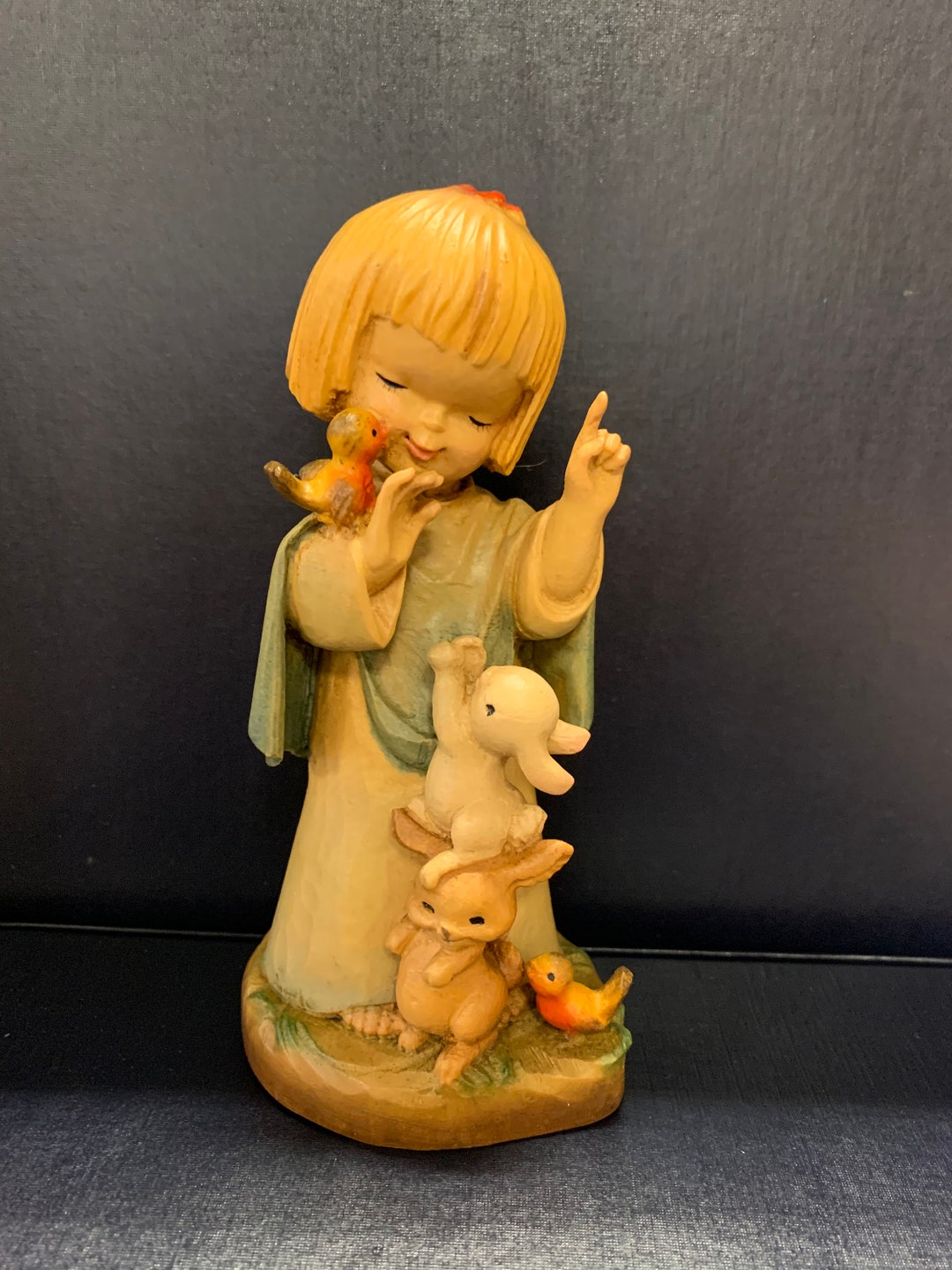 Anri Woodcarving - Talking to the Animals - Etsy