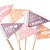 CUSTOM Tiny Pennant | Miniature Personalized Felt Flag on a Stick ...