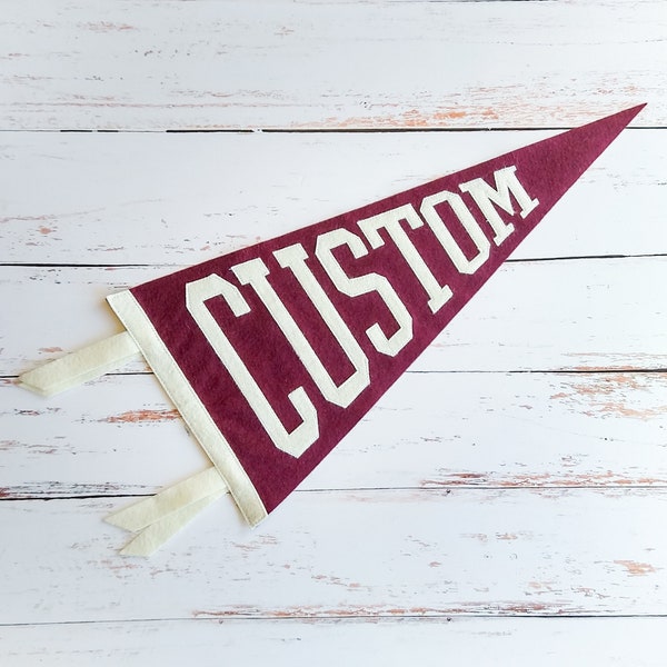 Custom Pennant - Etsy
