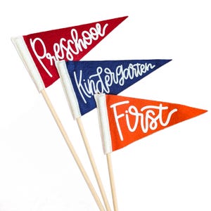 SCHOOL GRADE PENNANT | Preschool, Kindergarten, First Grade to Senior ...