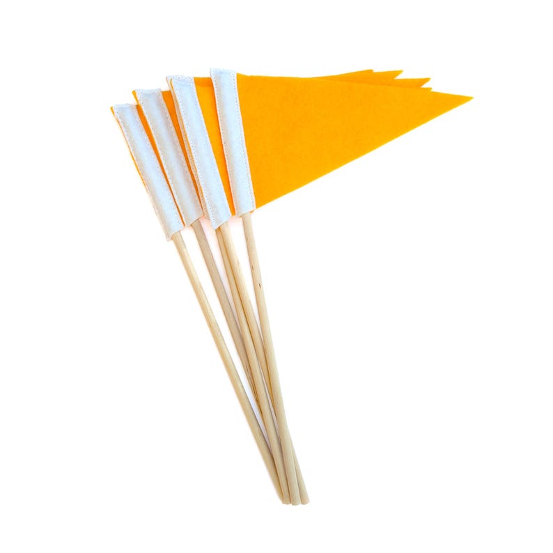 Mini Blank Craft Pennants With or Without Wool Dowel | Us-made Wool ...