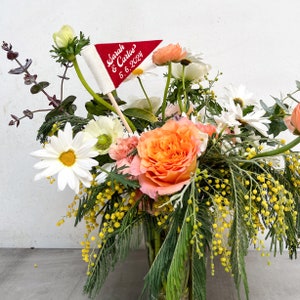 SET of WEDDING Favor Pennants | Centerpiece, Table Decoration and ...