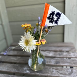 CUSTOM Mini Pennant | Small Felt Pennant on a Stick | Personalized ...