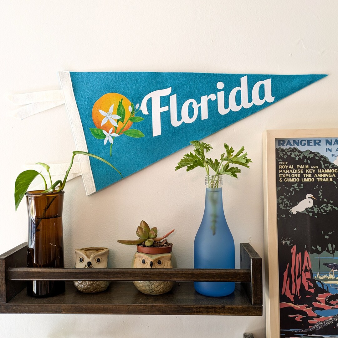 FLORIDA PENNANT | "orange Blossom" State Flower | Florida Pride Gift ...