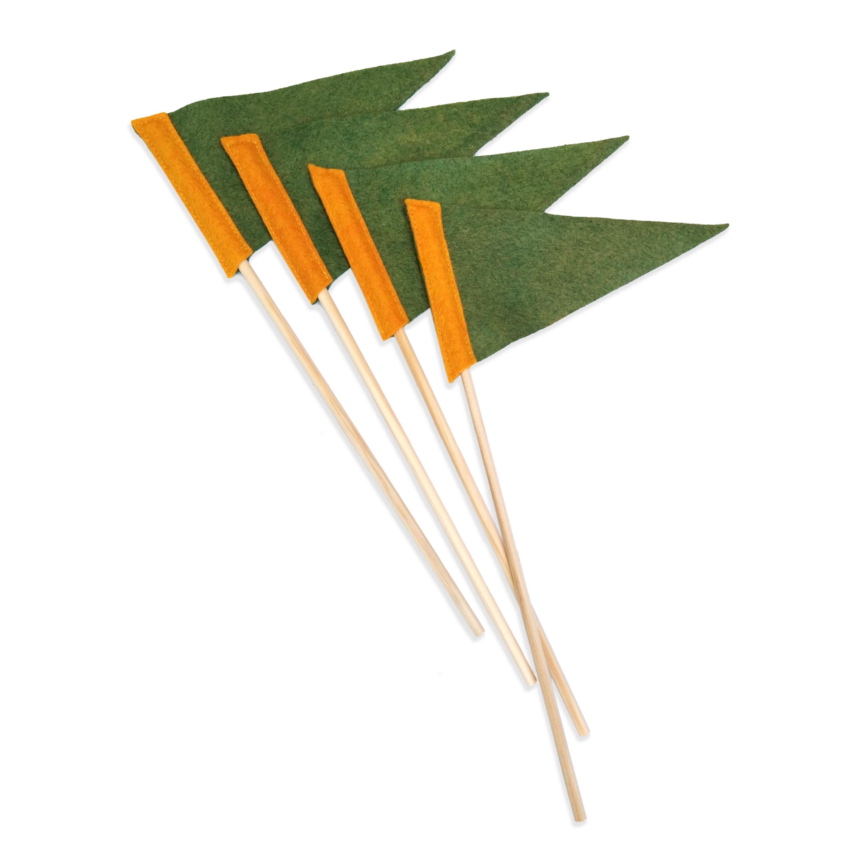 Mini Blank Craft Pennants With or Without Wool Dowel | Us-made Wool ...
