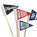 CUSTOM Tiny Pennant | Miniature Personalized Felt Flag on a Stick ...