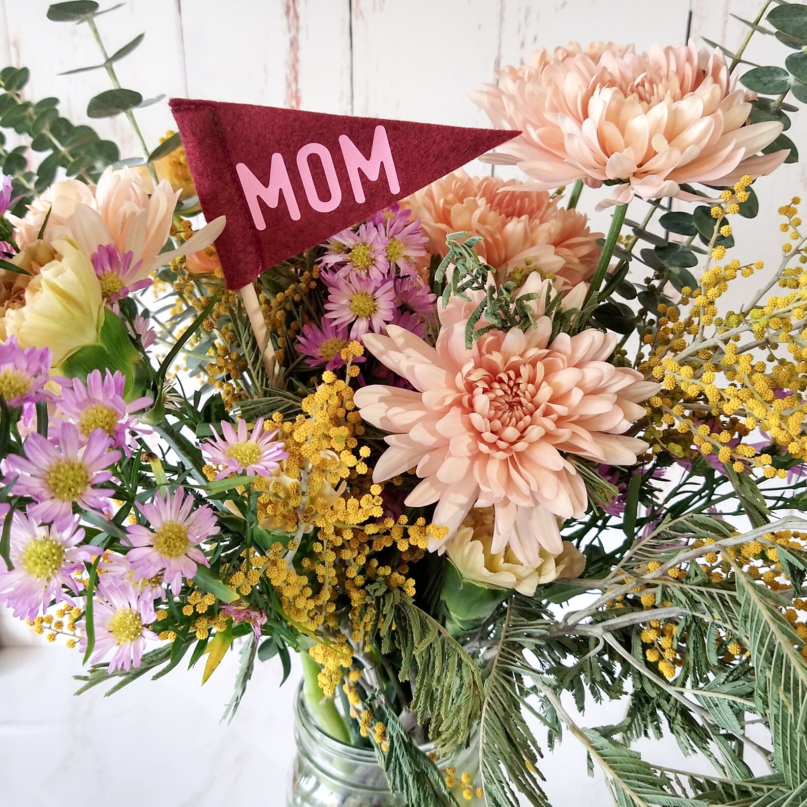 CUSTOM Tiny Pennant Miniature Personalized Felt Pennant on a Stick 2.5 ...